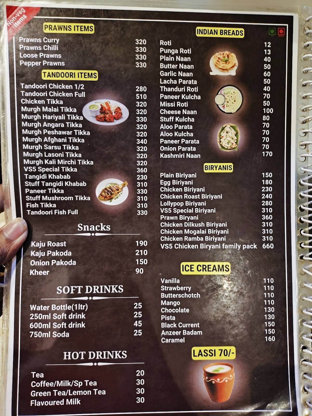 Menu at Vs5 Punjabi Family Dhaba & Restaurant, Nellore