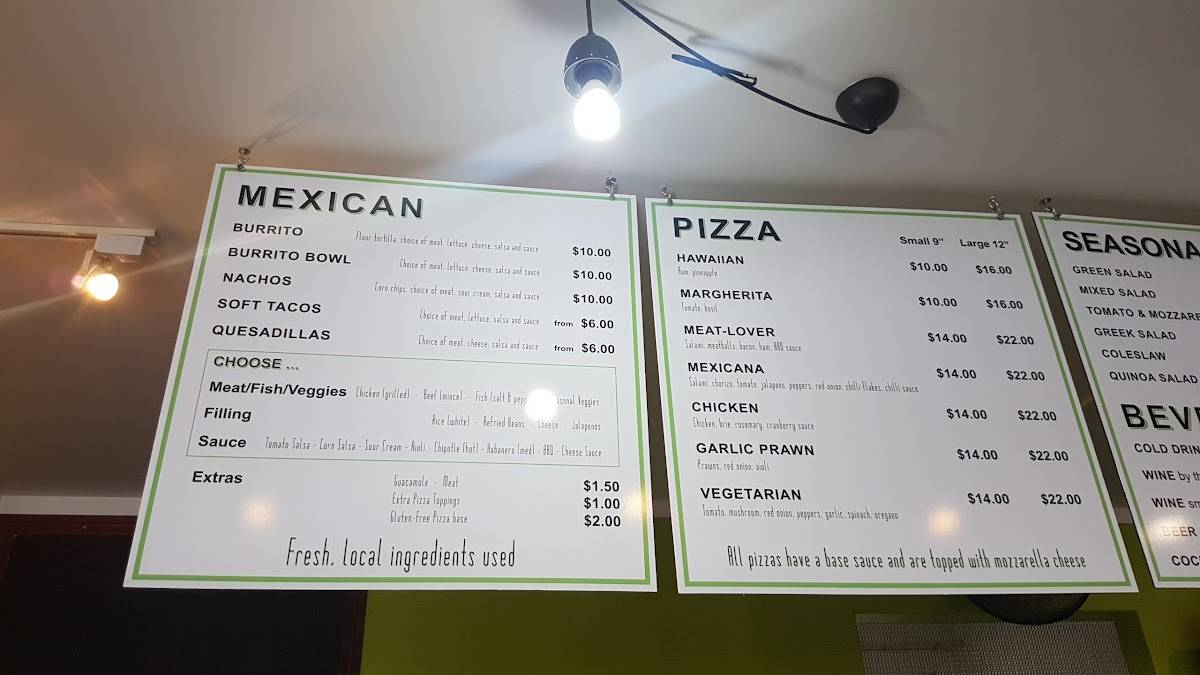 Menu at koko's kitchen restaurant, Russell