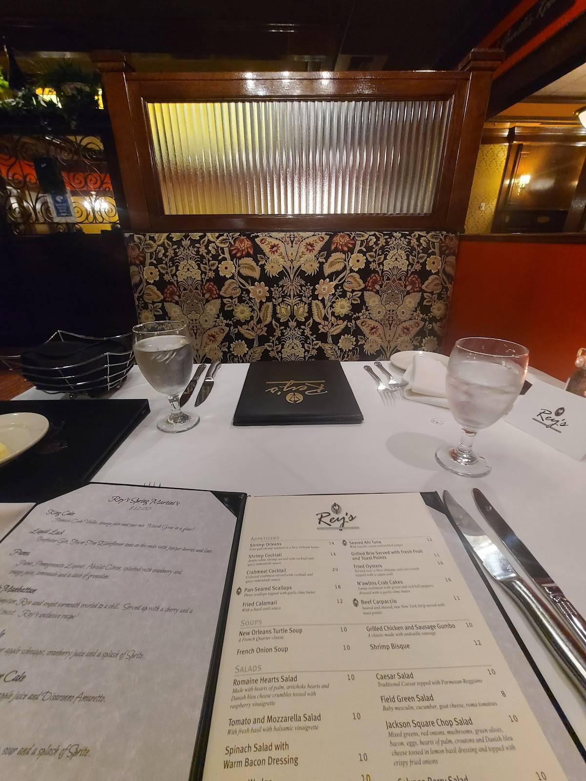 Menu at Rey's Restaurant, Raleigh