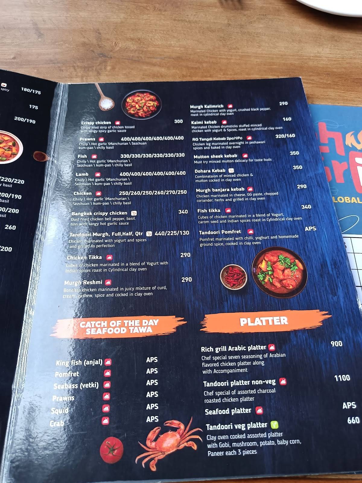 Menu at RichGrills Global Cuisine, Bengaluru