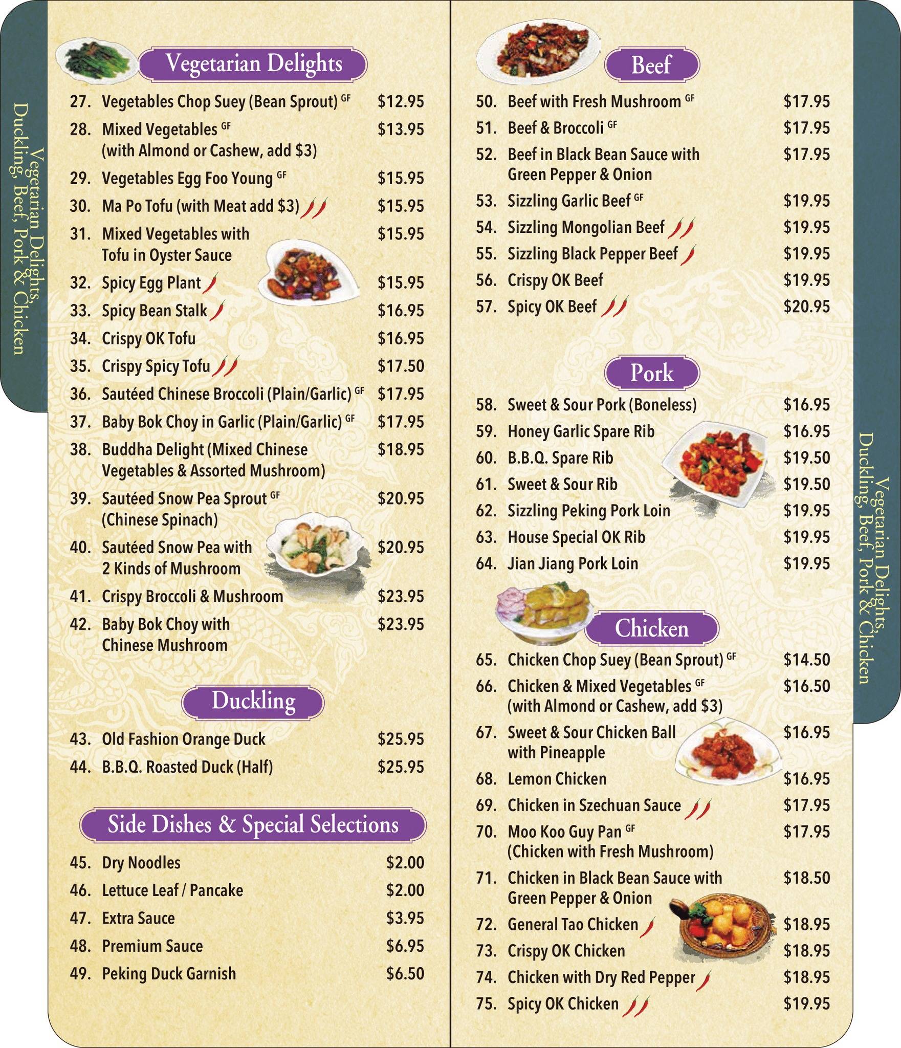Menu at Cynthia's Chinese Restaurant - Thornhill, Vaughan, Bathurst St ...