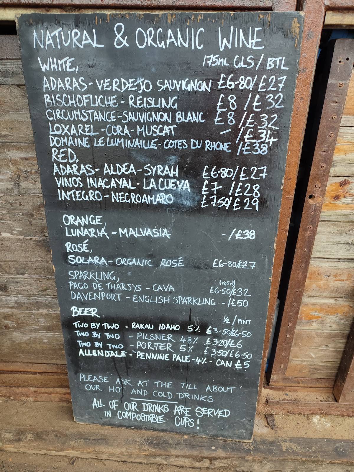 Menu at Riley's Fish Shack restaurant, Tynemouth