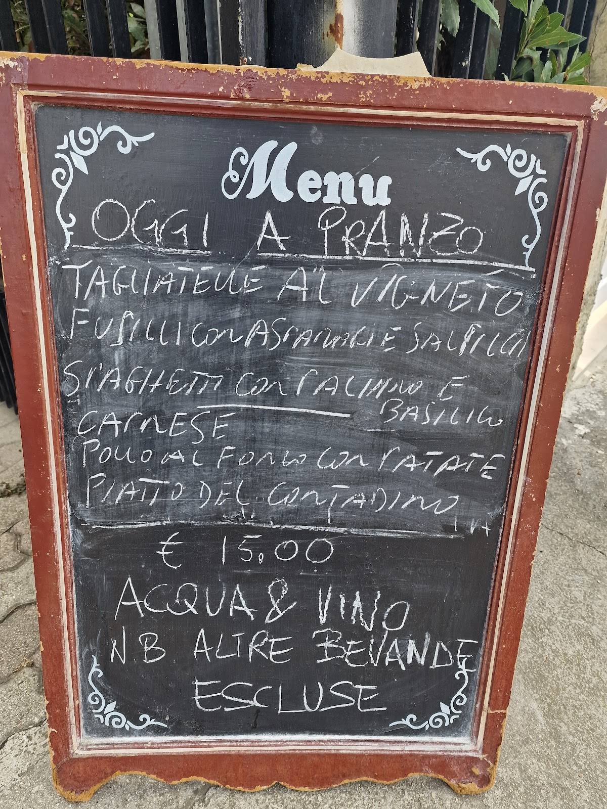 Menu at Ristorante La Locanda Del Vigneto, Roseto degli Abruzzi, Via Po