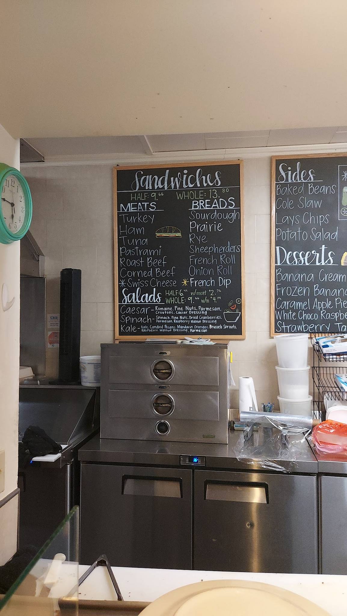 Menu at Backstreet restaurant, Riverside