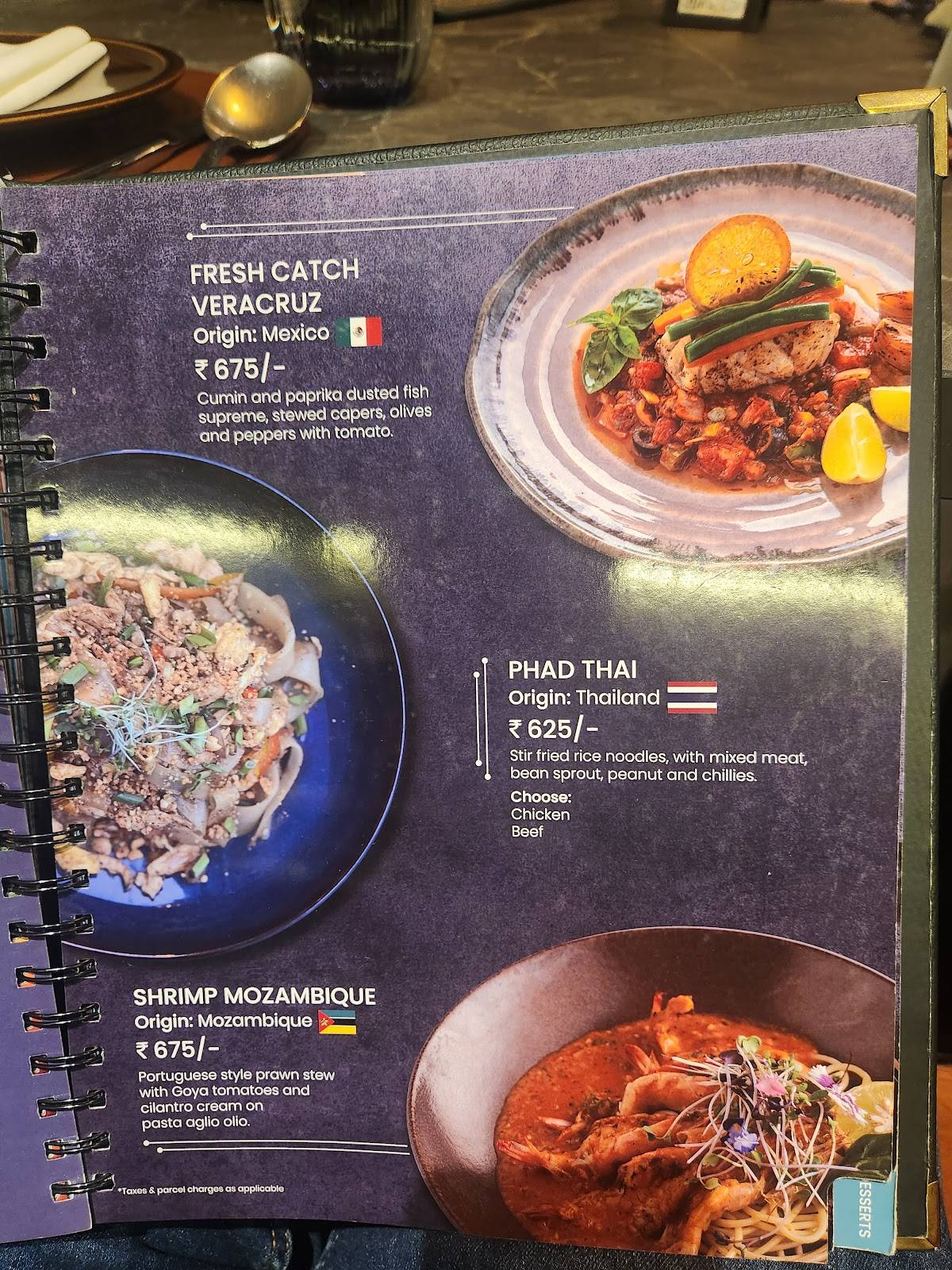 Menu at Roastown Global Grill, Kochi