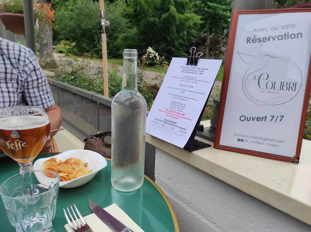 Menu au Le colibri restaurant, Rodez, Av. Victor Hugo