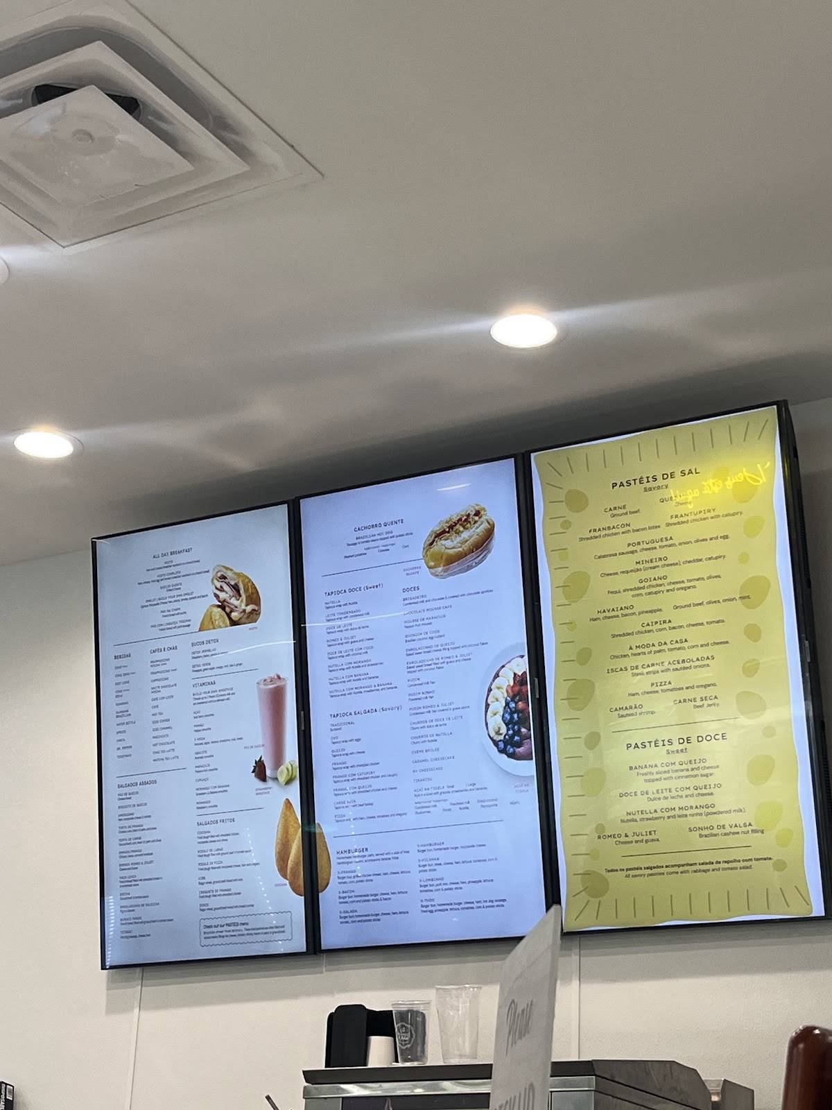 Menu at Romeo & Juliet Brazilian Cafe, Charlotte