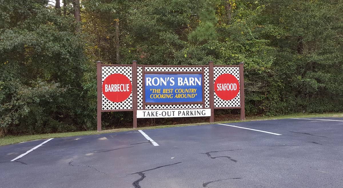 Menu at Ron's Barn Barbecue & Seafood, Coats, 91 Pig Out Ln