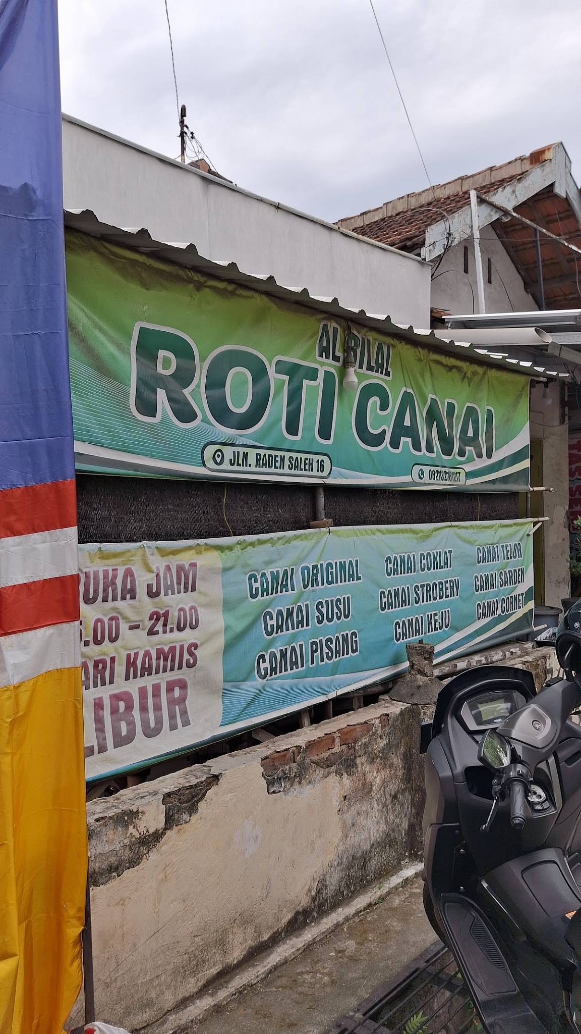 Menu at Roti Canai Al-Bilal restaurant, Ponorogo