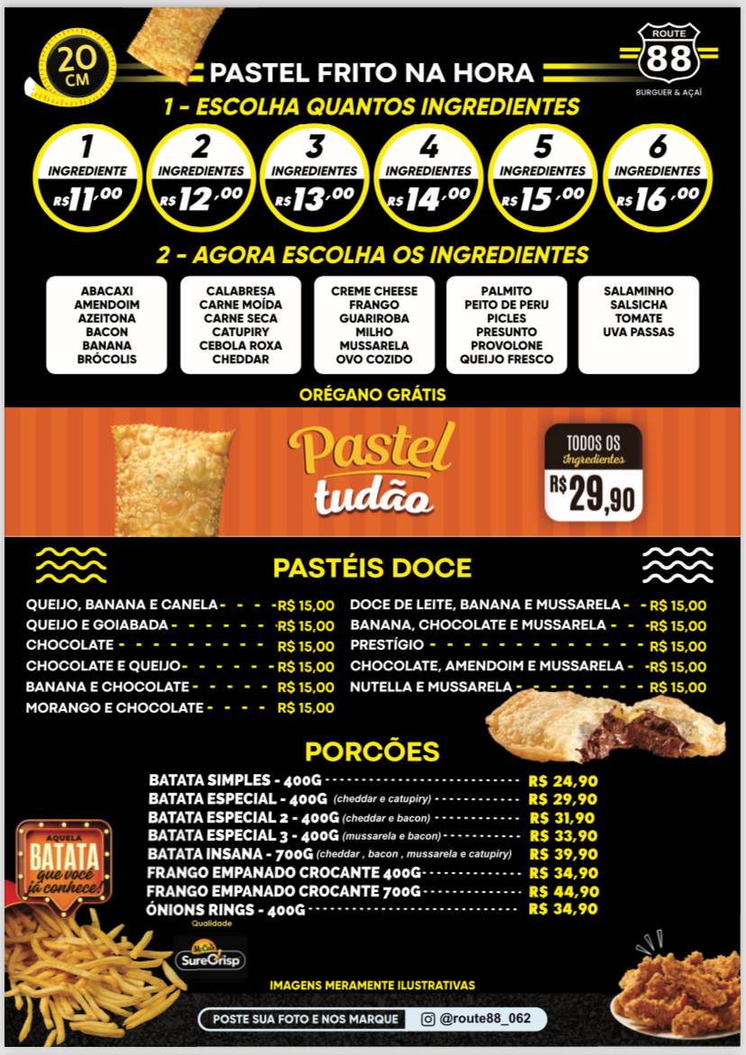 Menu em Route 88 Gourmet Burguer-Açaí restaurante, Goiânia