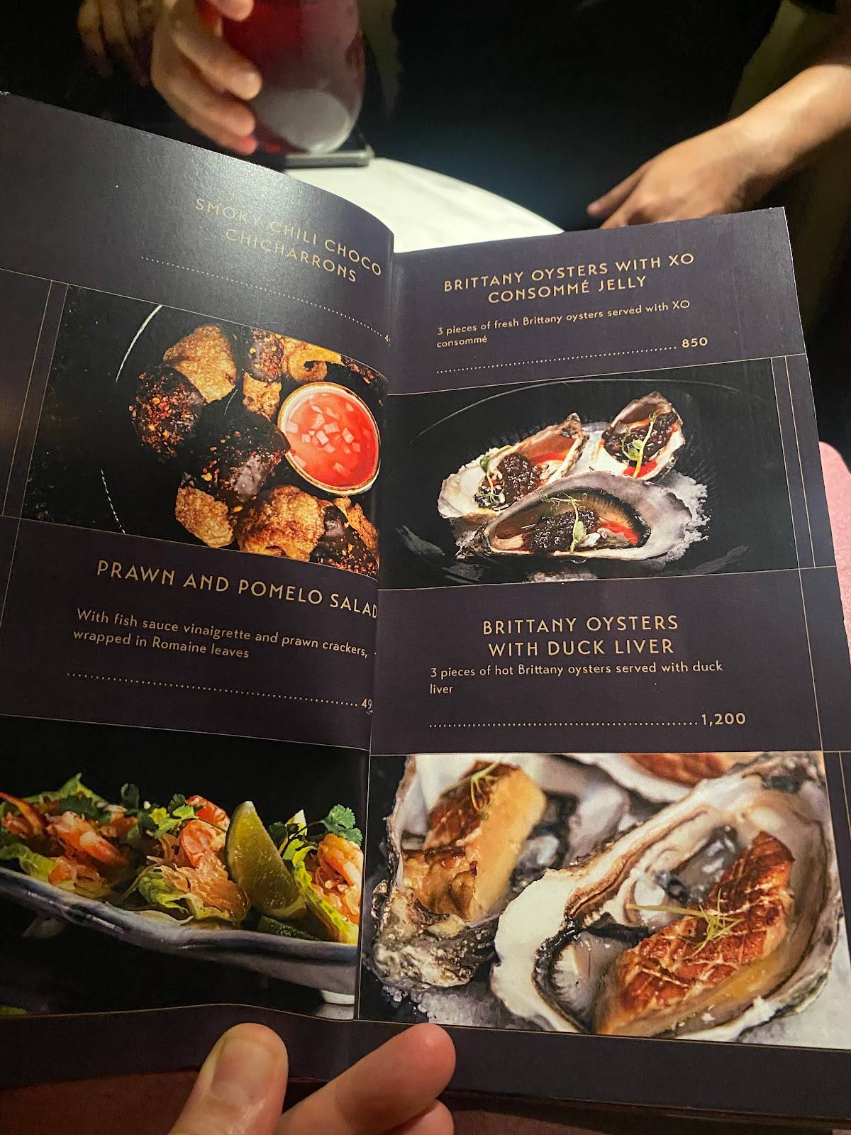 Menu at Ruby Wong's Godown pub & bar, Manila