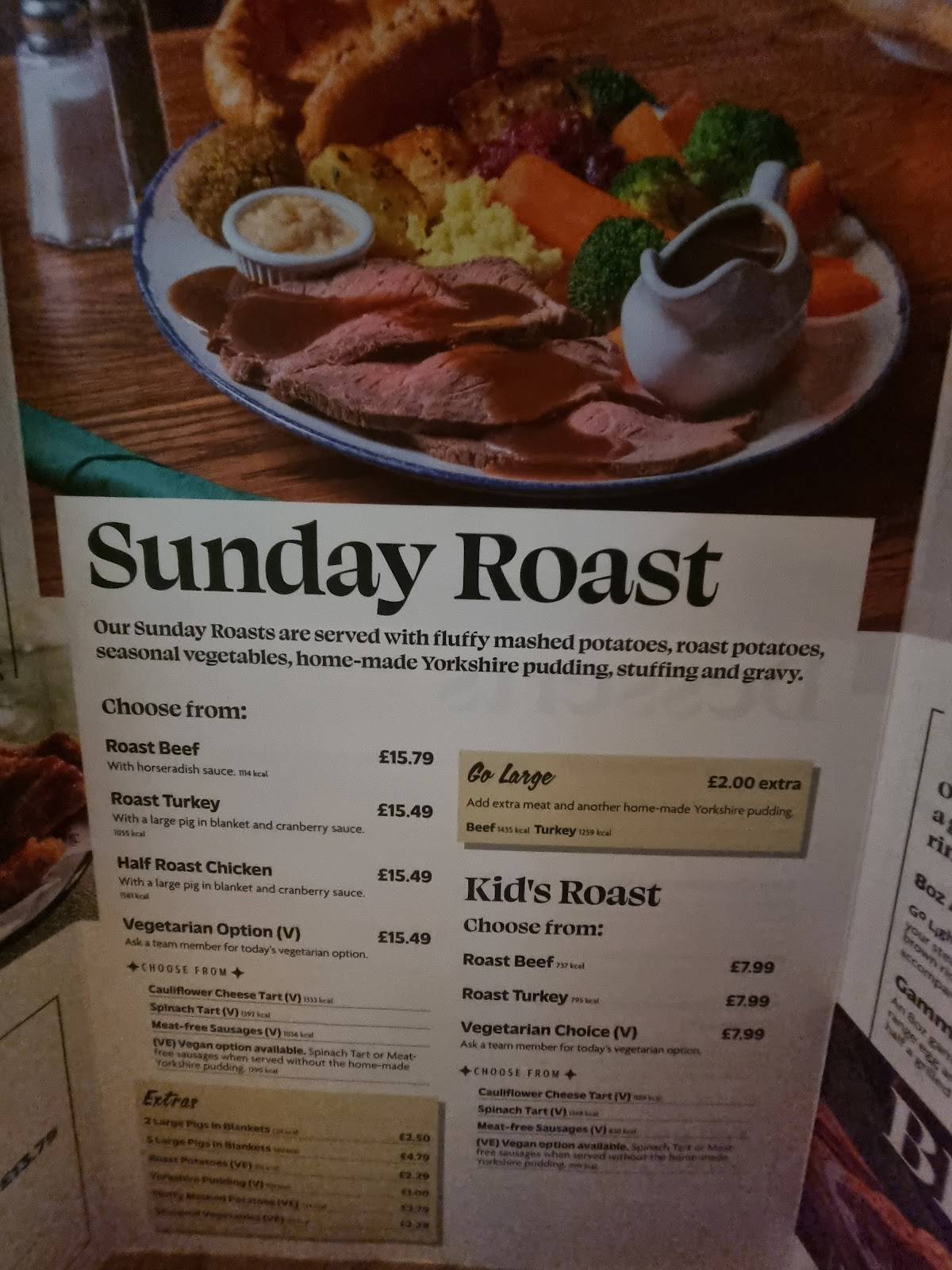 Menu at Running Horse restaurant, Fakenham