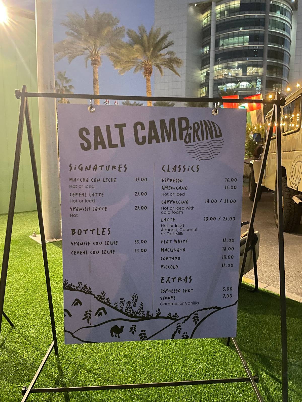 Menu at SALT CAMP restaurant, Dubai, 679M+MRC
