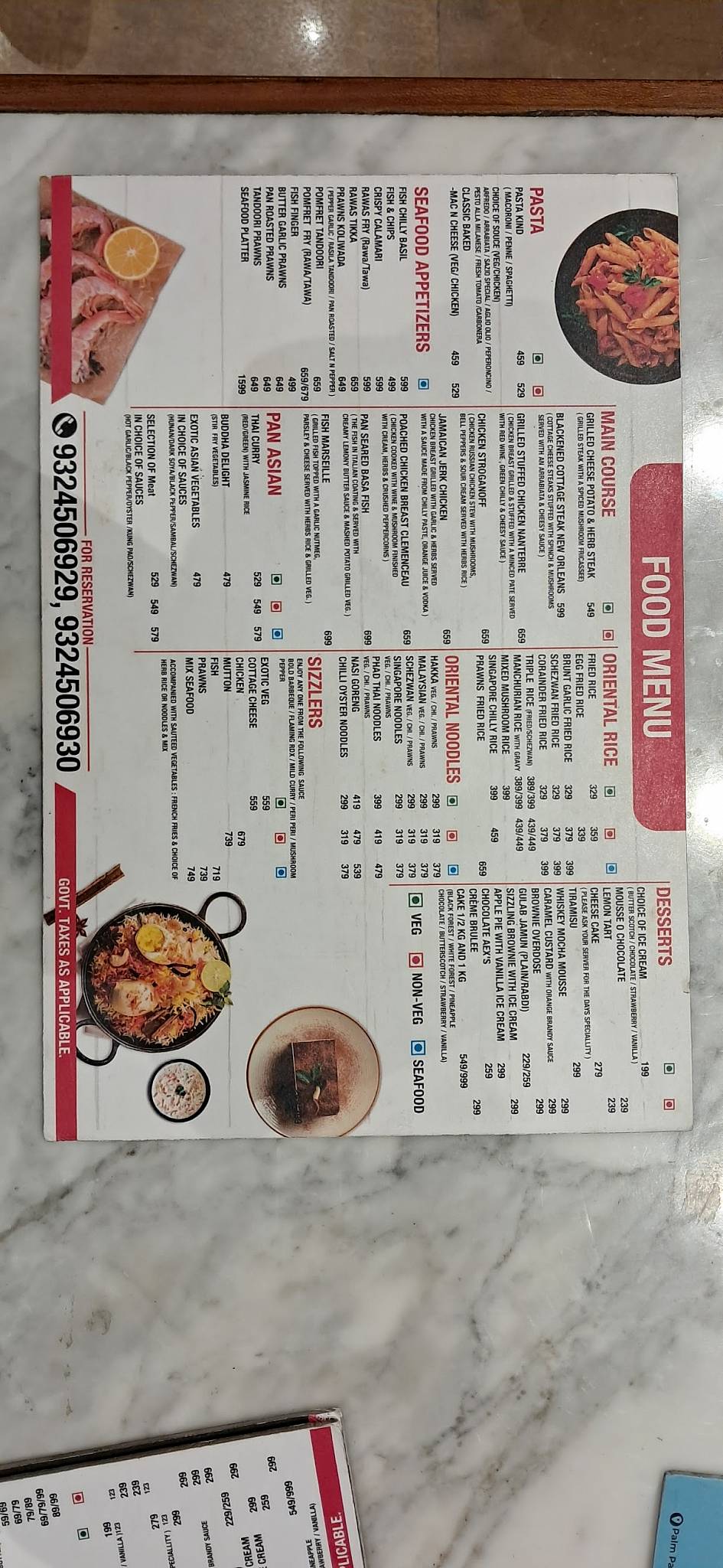 Menu at SAZiO - The Lounge & Sports Bar, Sanpada, Navi Mumbai, Gr ...