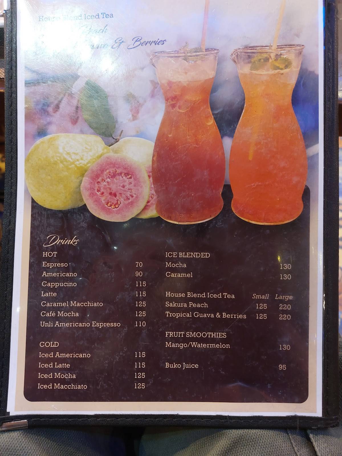 Menu at SOLEDAD RESTAURANT, Naga