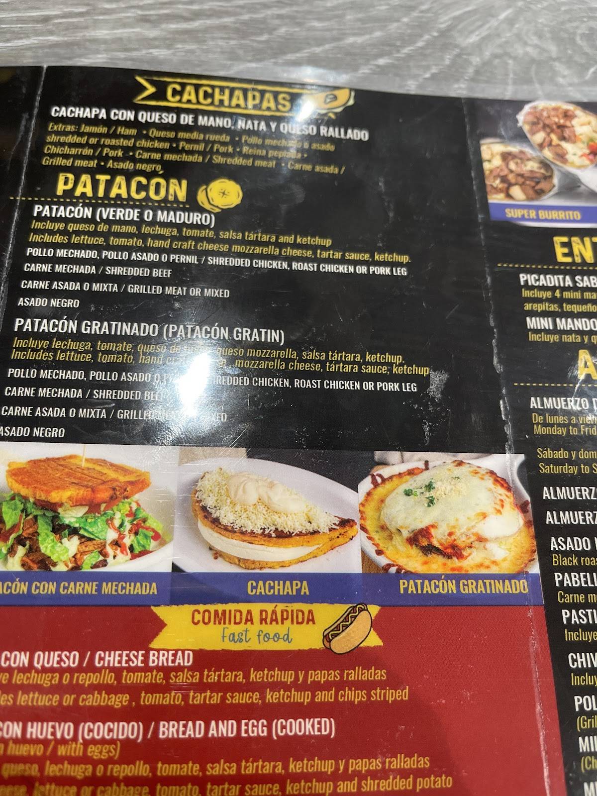 Menu at Sabor Venezolano Katy restaurant, Katy