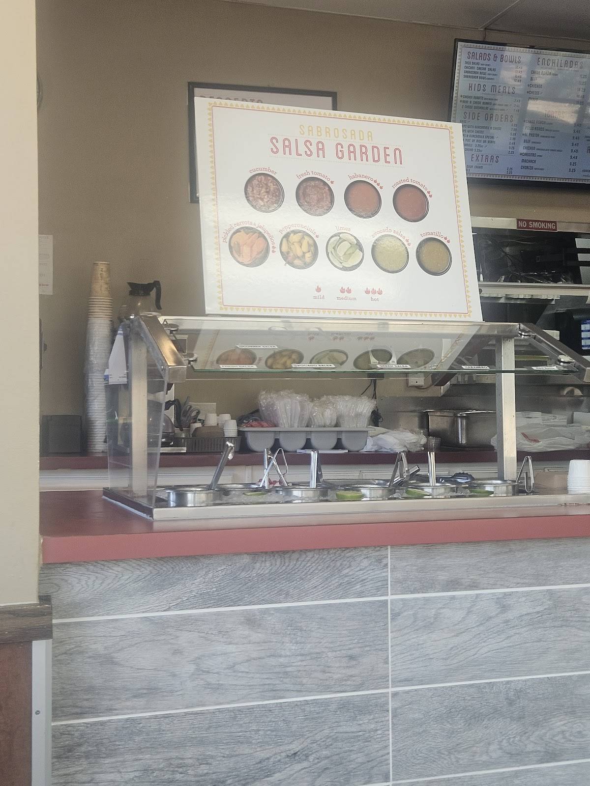 Menu at Sabrosada Fresh Mexican Food restaurant, Fountain Valley ...