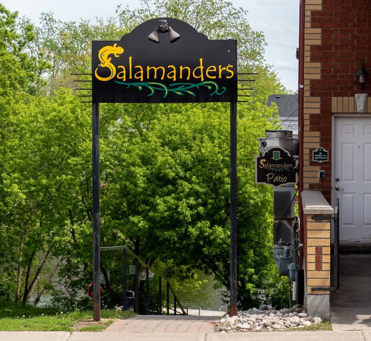 Menu at Salamanders restaurant, Kemptville