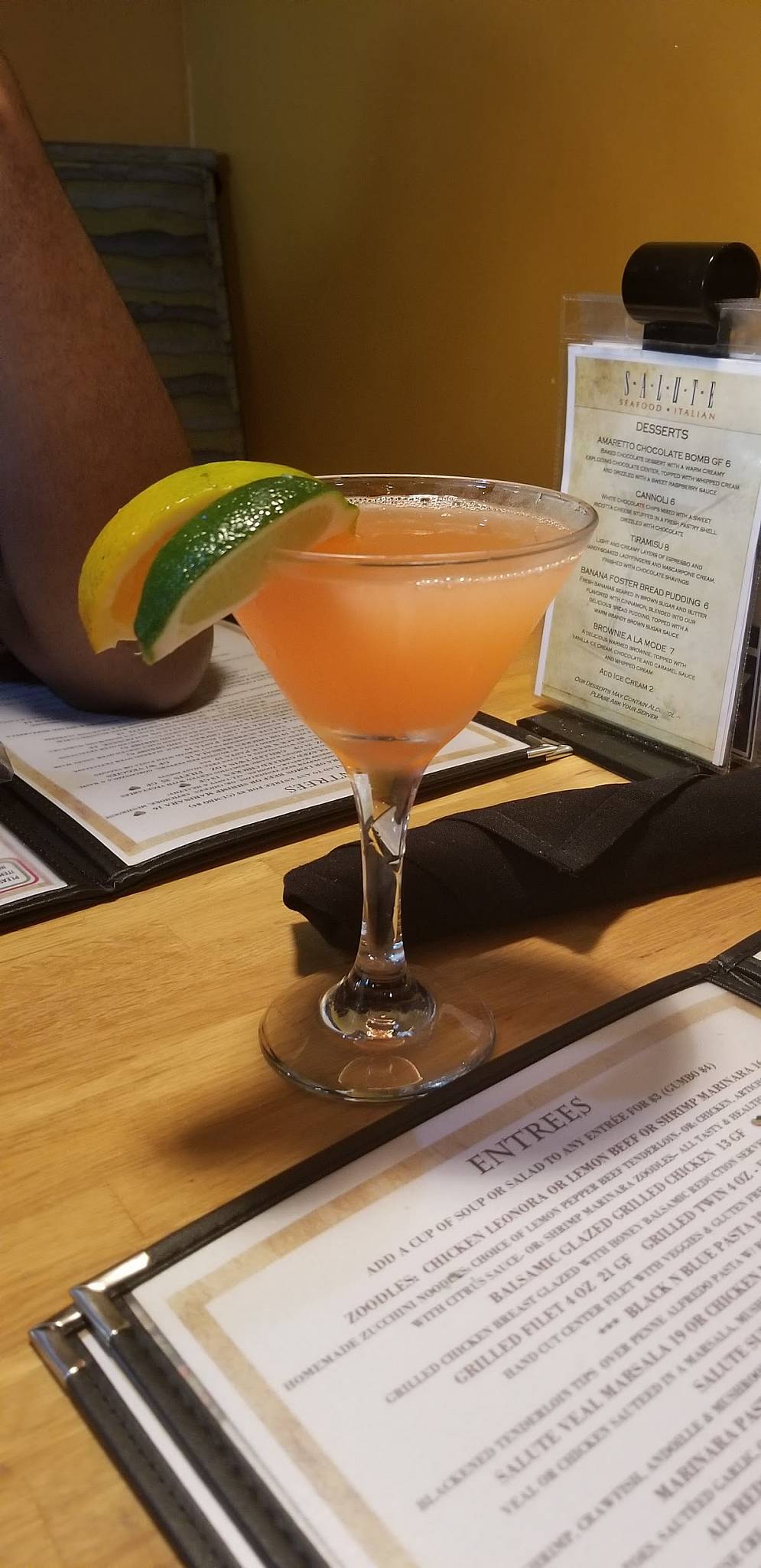 Menu at Salute Italian Restaurant, Gulfport