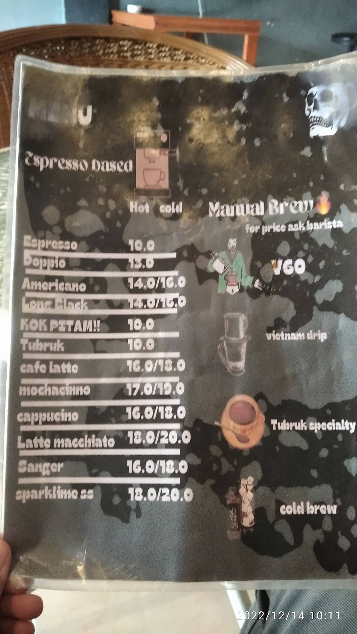 Menu at Sama Sisi e cafe, Medan Estate