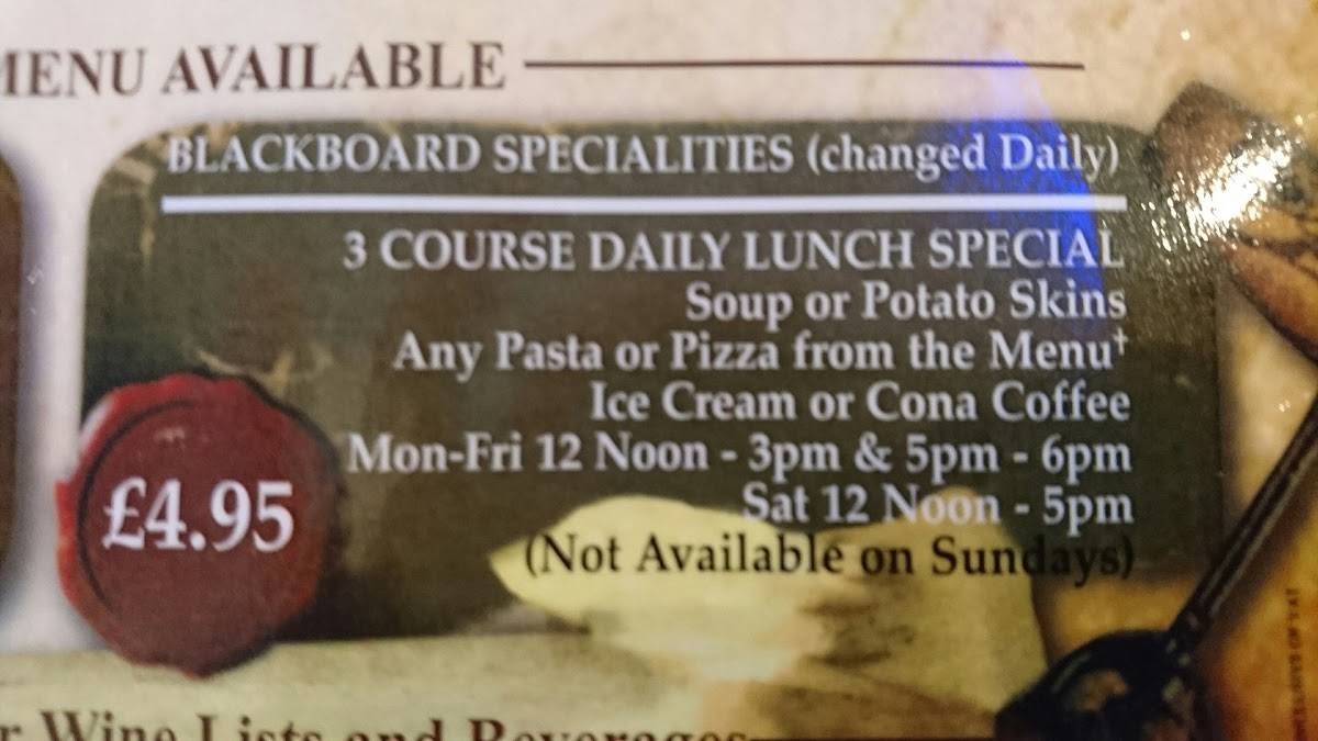 Menu At Sambuca Consett Restaurant Consett