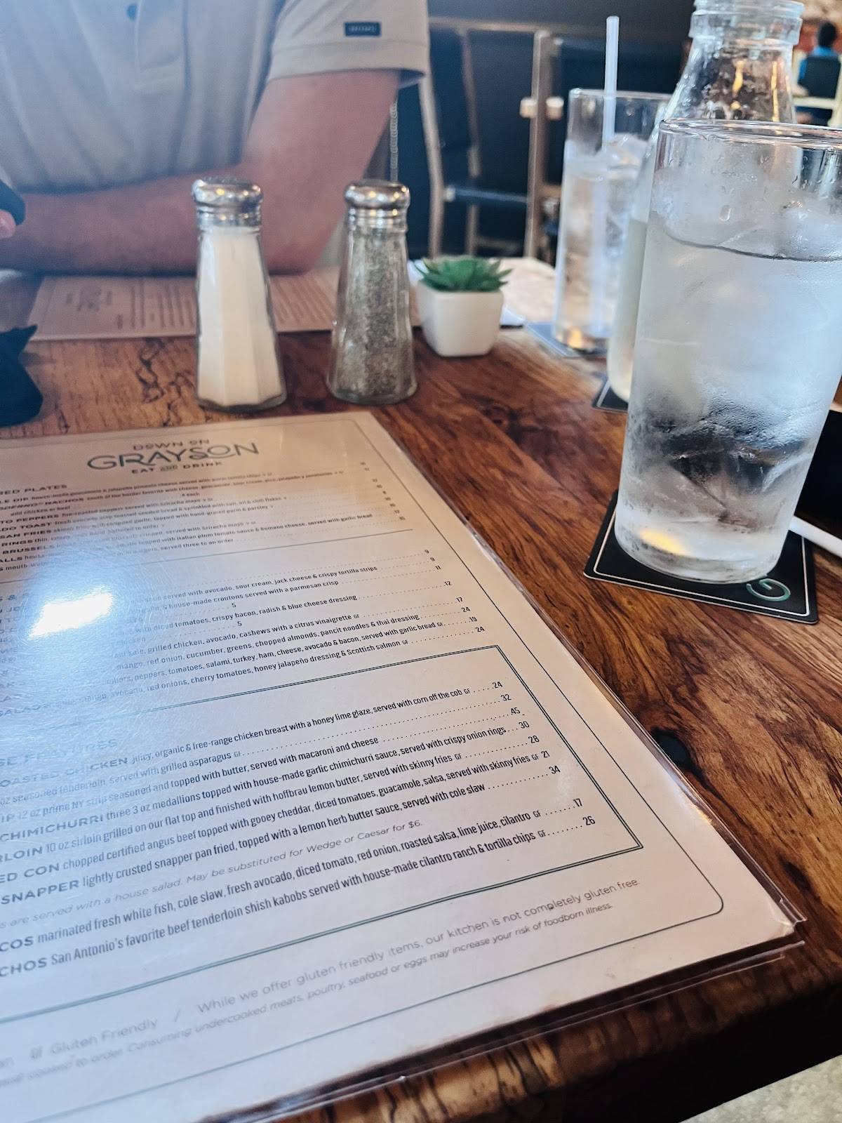 Menu at Down on Grayson pub & bar, San Antonio