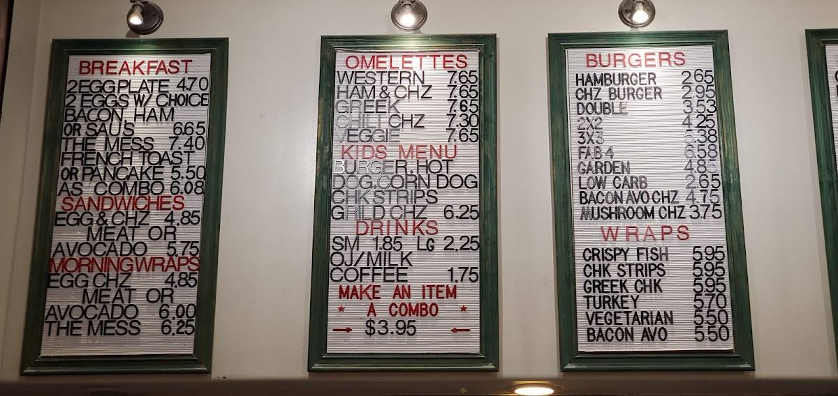 Menu at Money Pit fast food, San Marcos