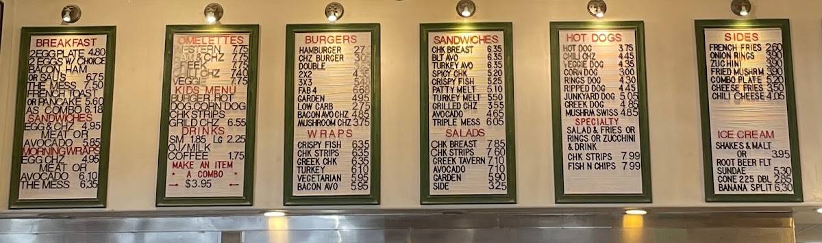 Menu at Money Pit fast food, San Marcos