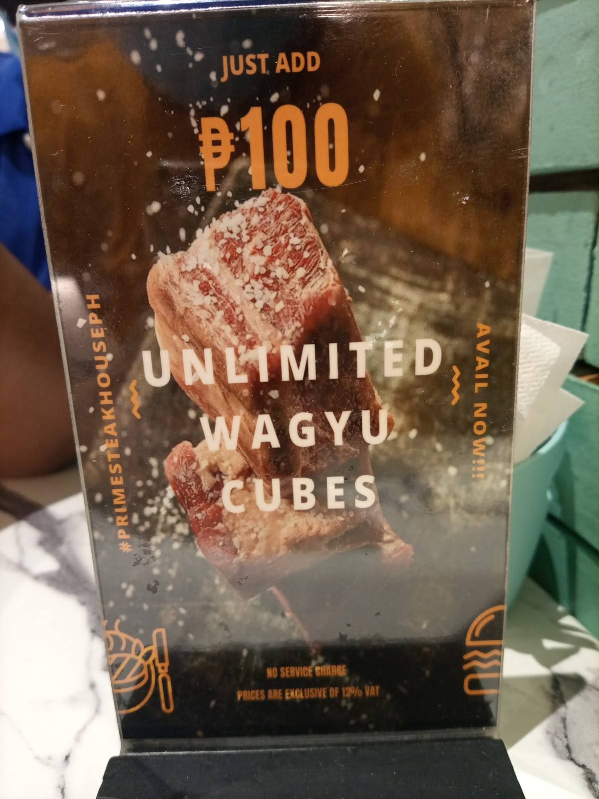Menu at Prime Steak House - SM Pampanga restaurant, San Fernando