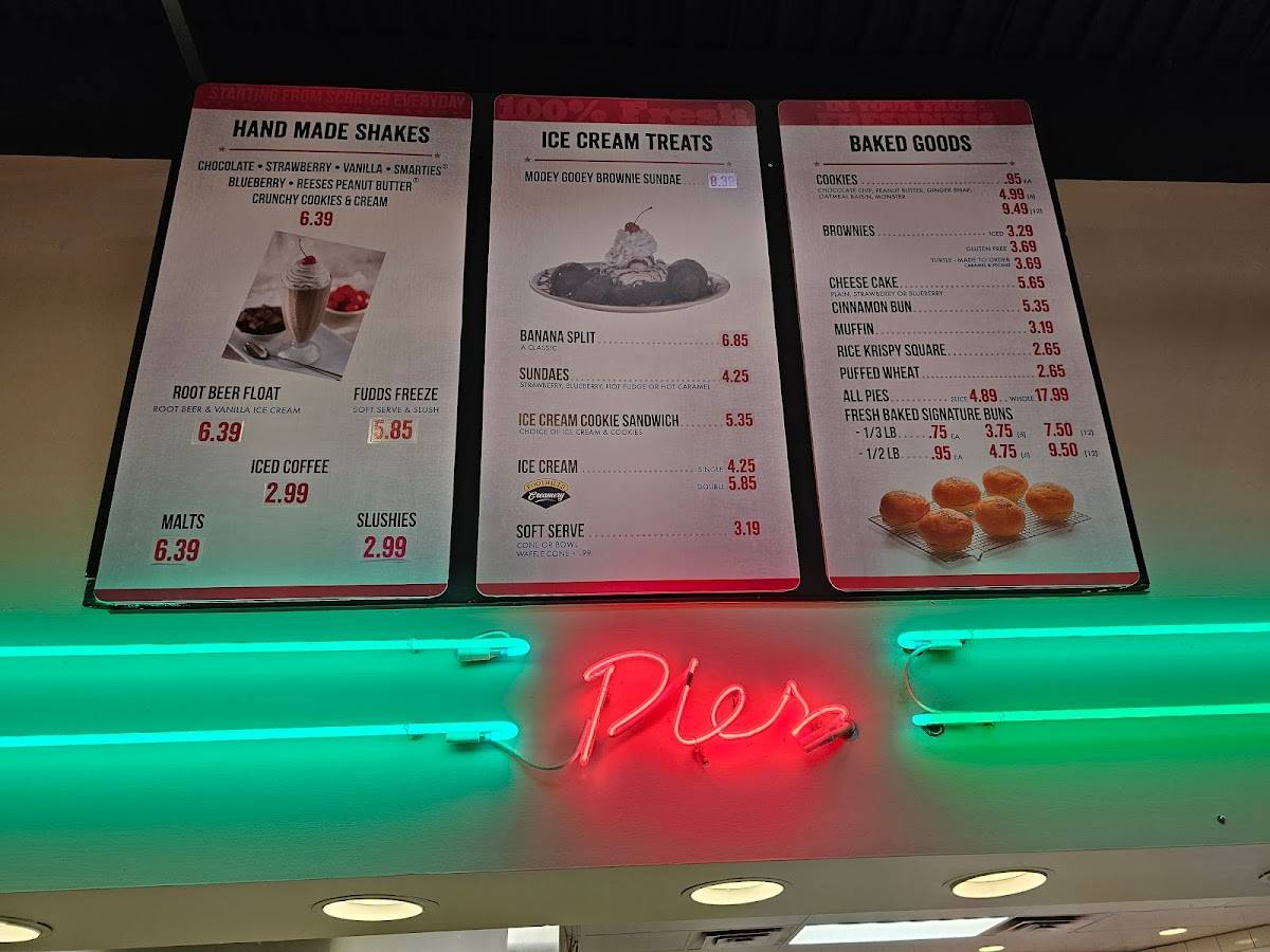 Menu at Fuddruckers restaurant, Saskatoon, 8 St E