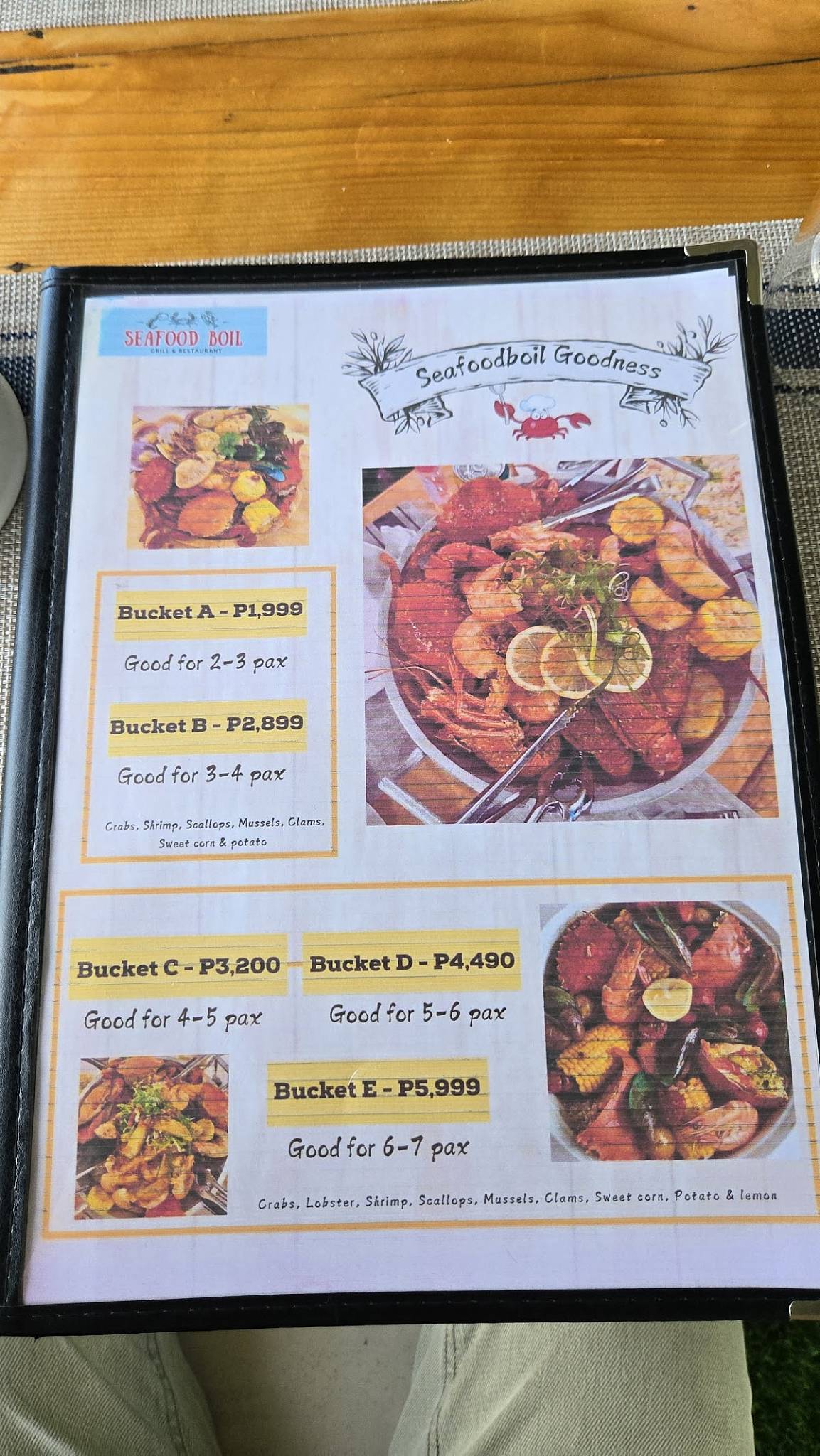 Menu at Seafood Boil Grill & Restaurant, Lapu-Lapu City