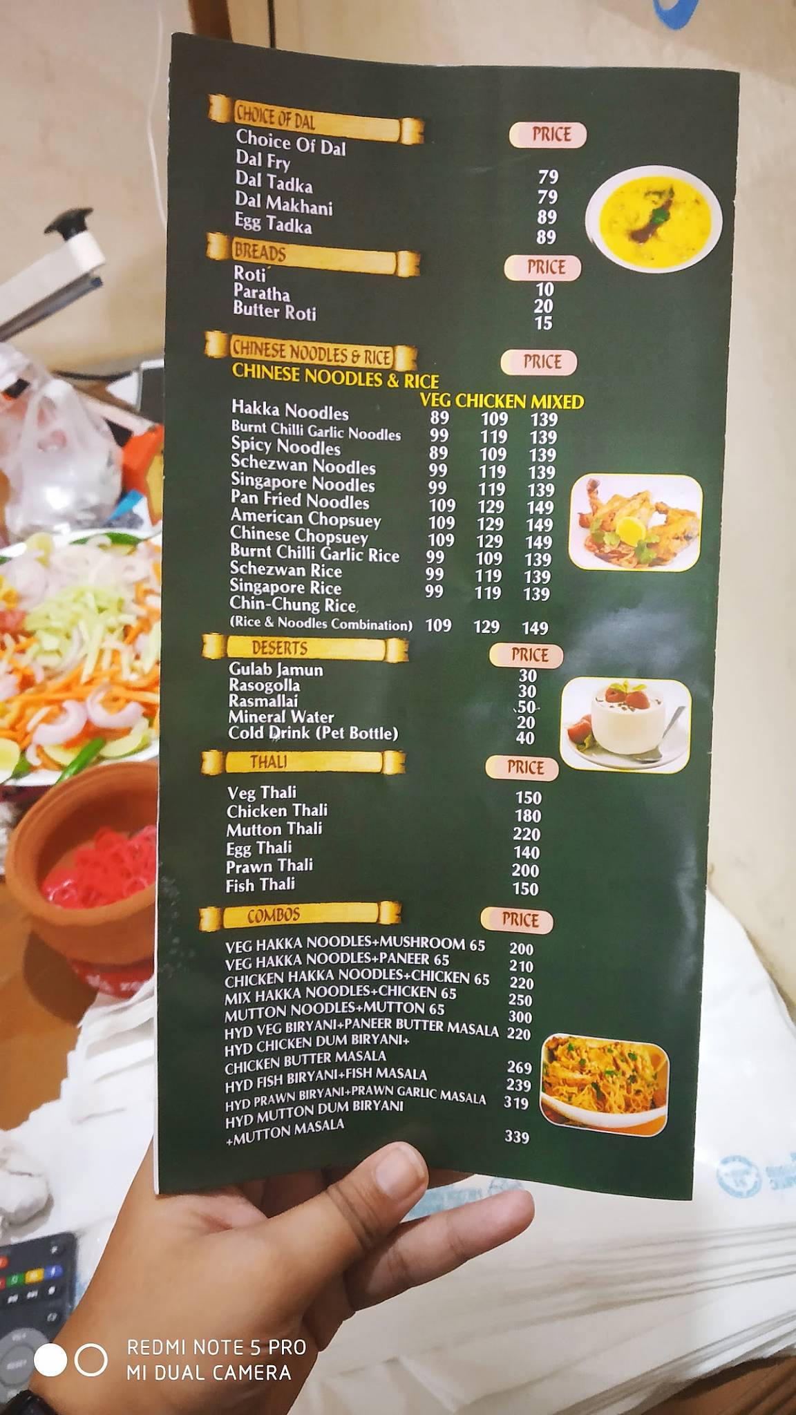 Menu at Secret Kitchen -Serving the Savouriest Viands, Bhubaneswar