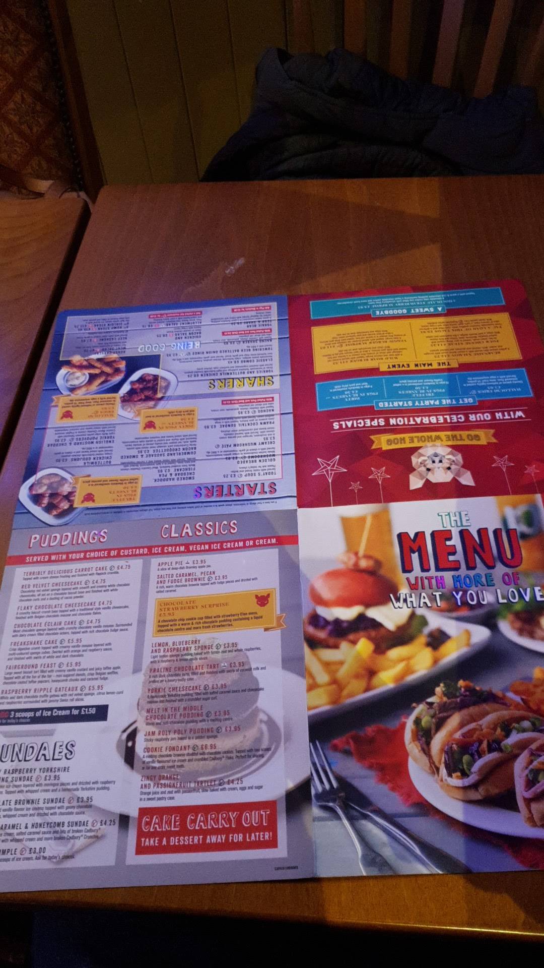Menu at Sessile Oak pub & bar, Llanelli