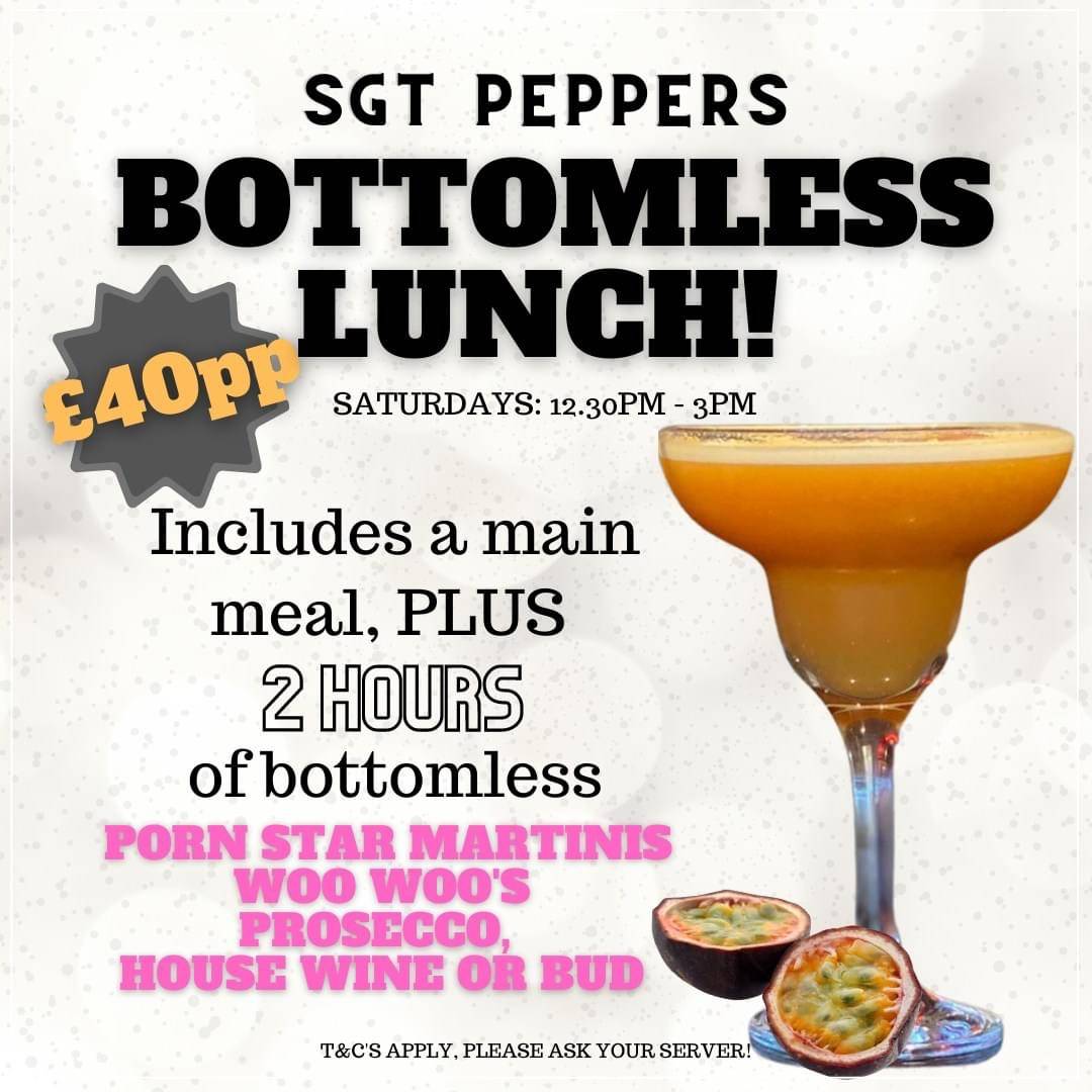 Menu at Sgt. Peppers Restaurant, Burnham-on-Crouch