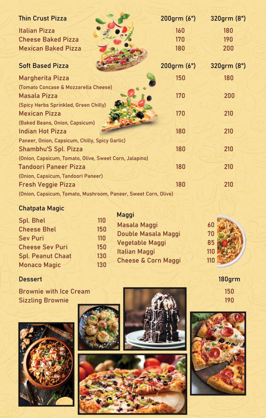 Menu at Shambhu's Coffee Bar, Navsari