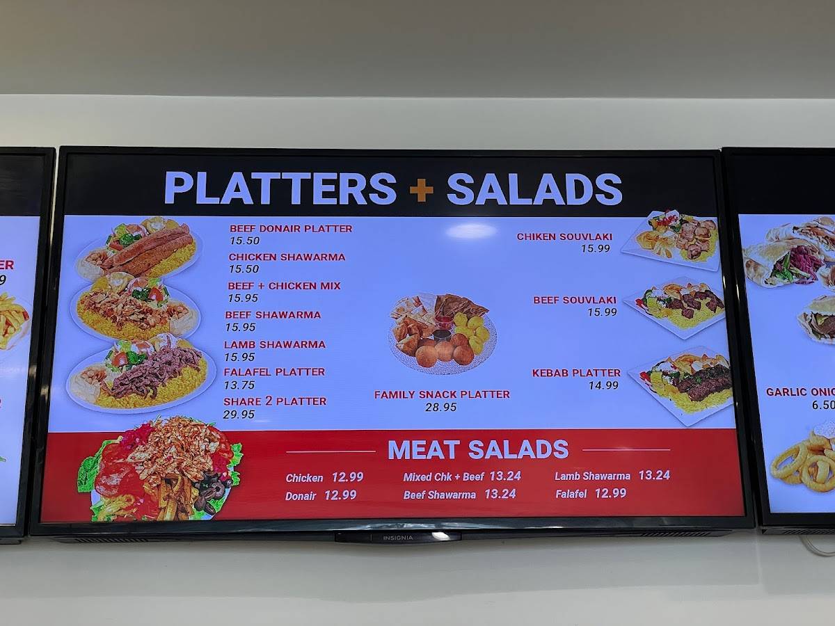 Carta del restaurante Shawarma Heaven, Calgary