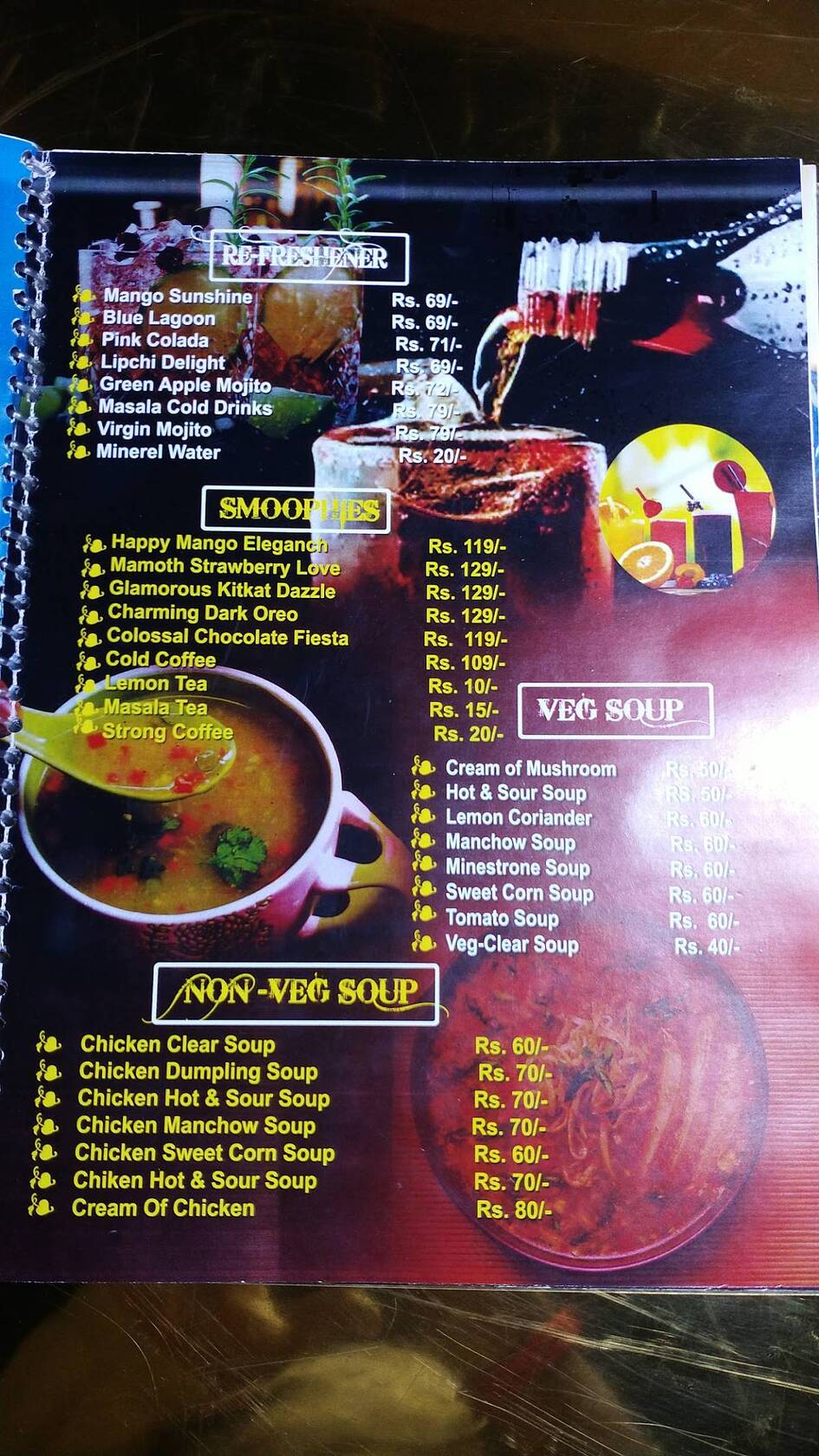 Menu at Sher E Bengal, Tarkeshwar