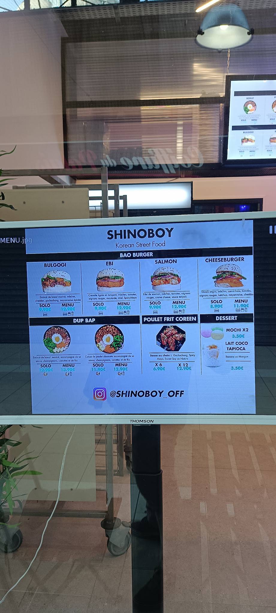 Menu au Shinoboy - Korean street food restaurant, Créteil