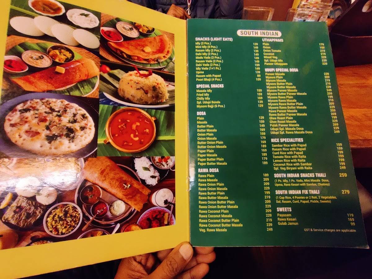 Menu at Shree Krishna UDUPI Pure Veg, Gurugram