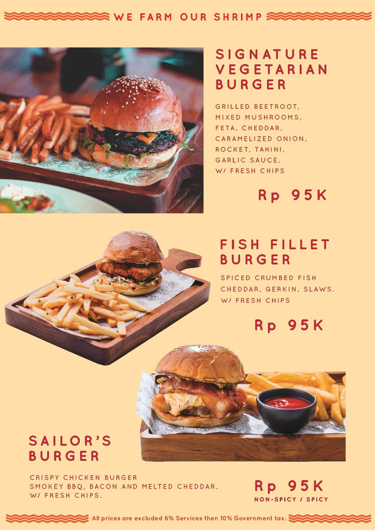 Menu at Shrimpis Restaurant, Mengwi