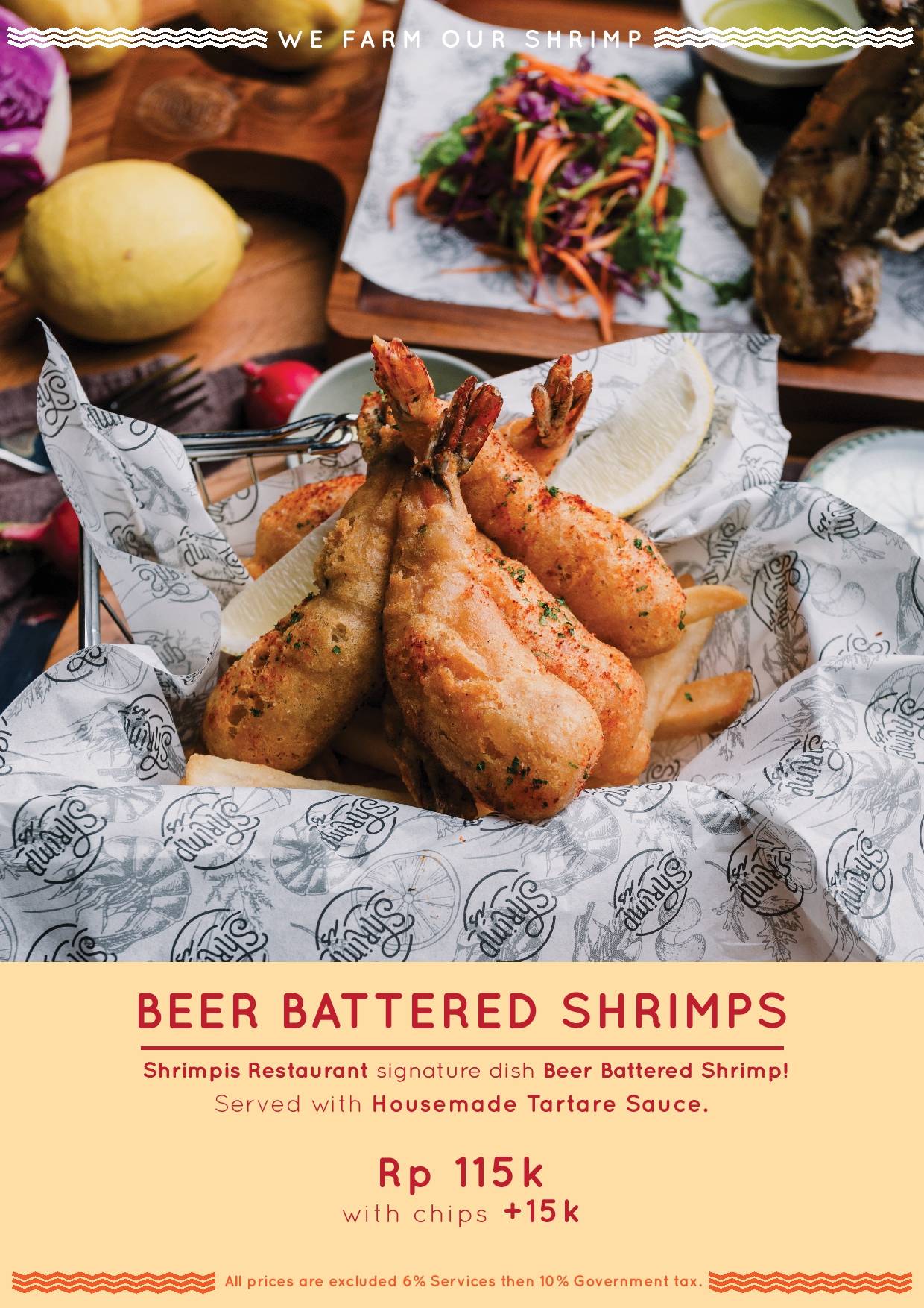Menu at Shrimpis Restaurant, Mengwi