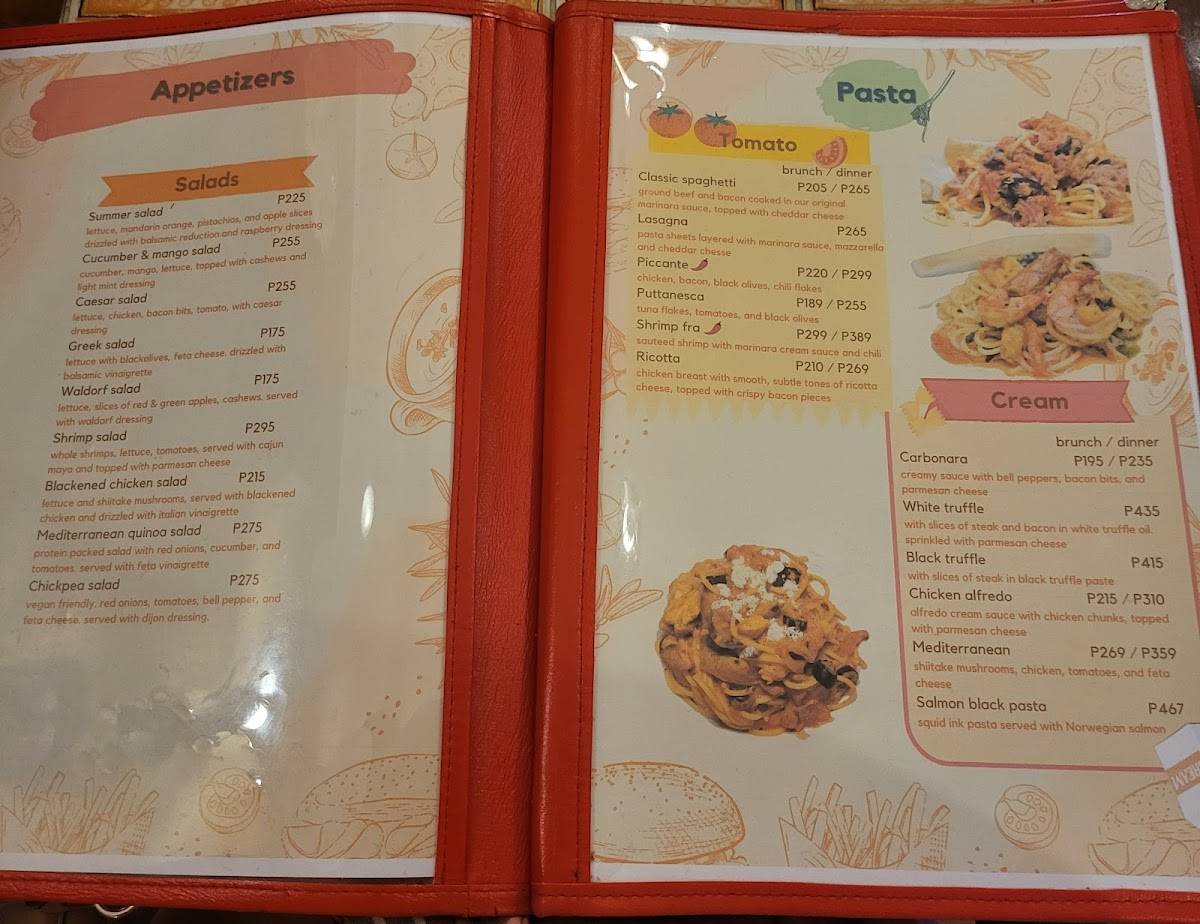 Carta del restaurante Si Christina Gateau Sans Rival, San Pablo