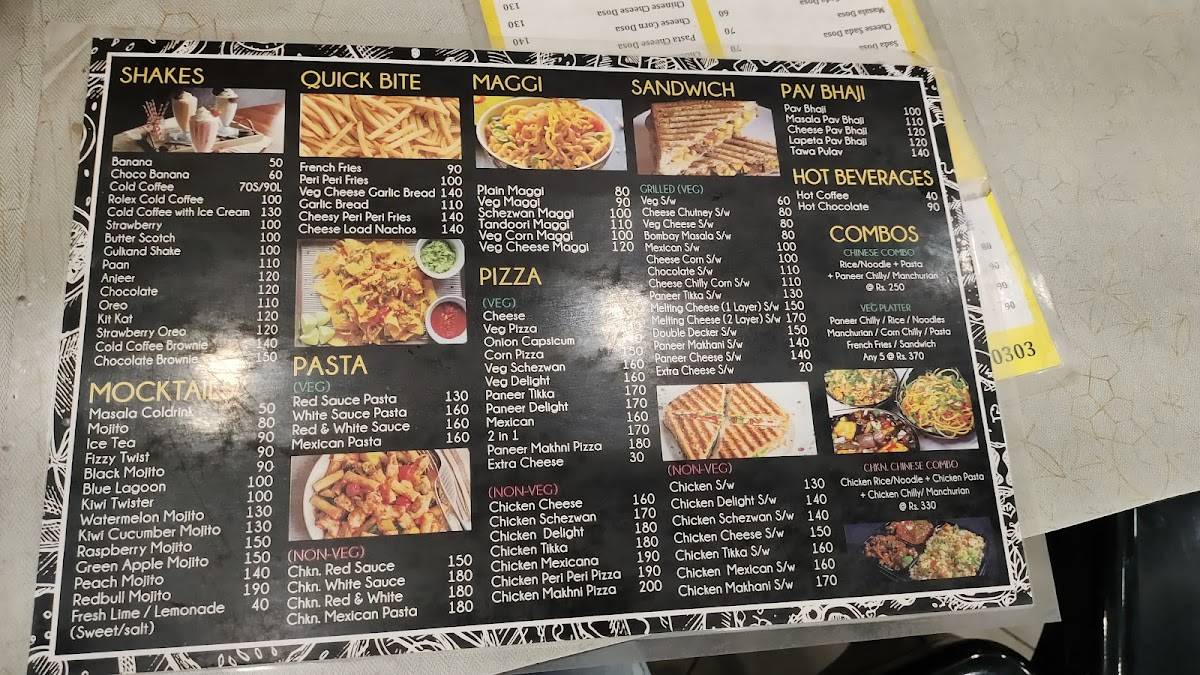 Menu at Sip & Bite cafe, Raipur