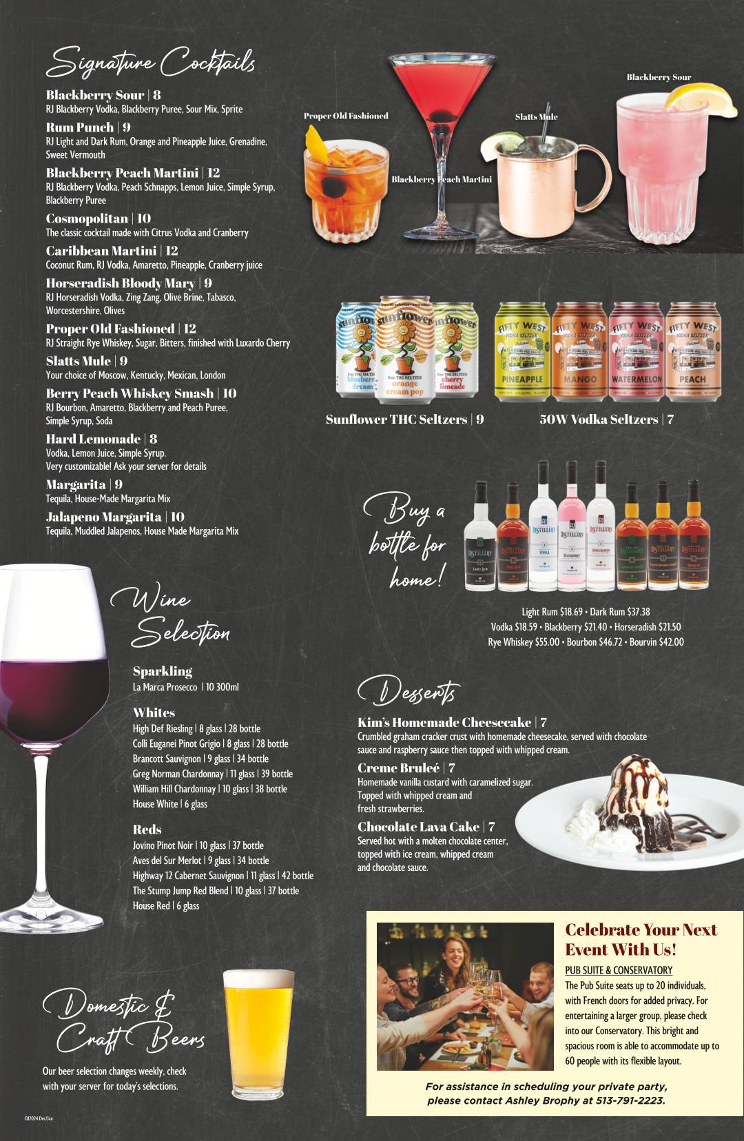Menu at Slatts Pub & Grill, Cincinnati