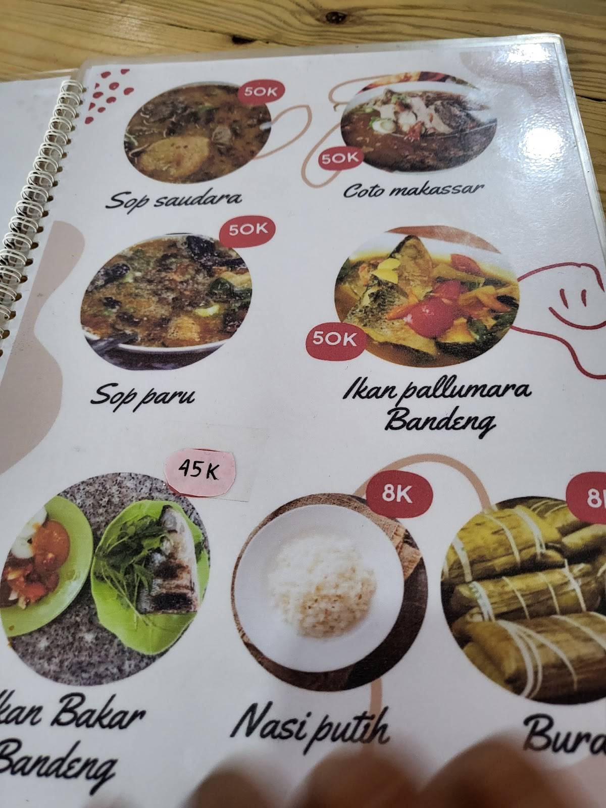 Menu at Sop Konro Bawakaraeng Cabang Makassar restaurant, Jakarta