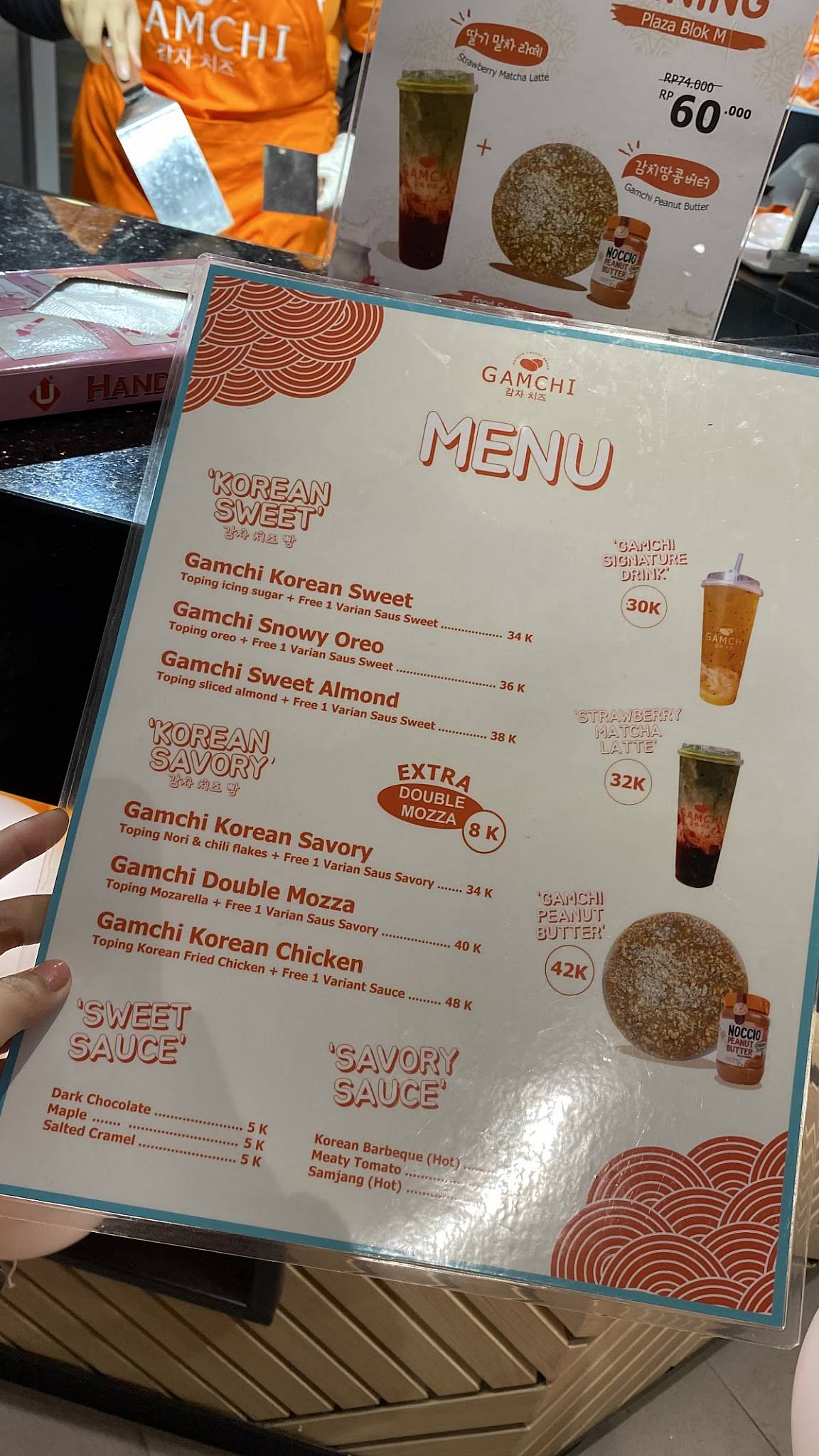 Menu at Gamchi Potato Cheese Bread, Tebet, South Jakarta