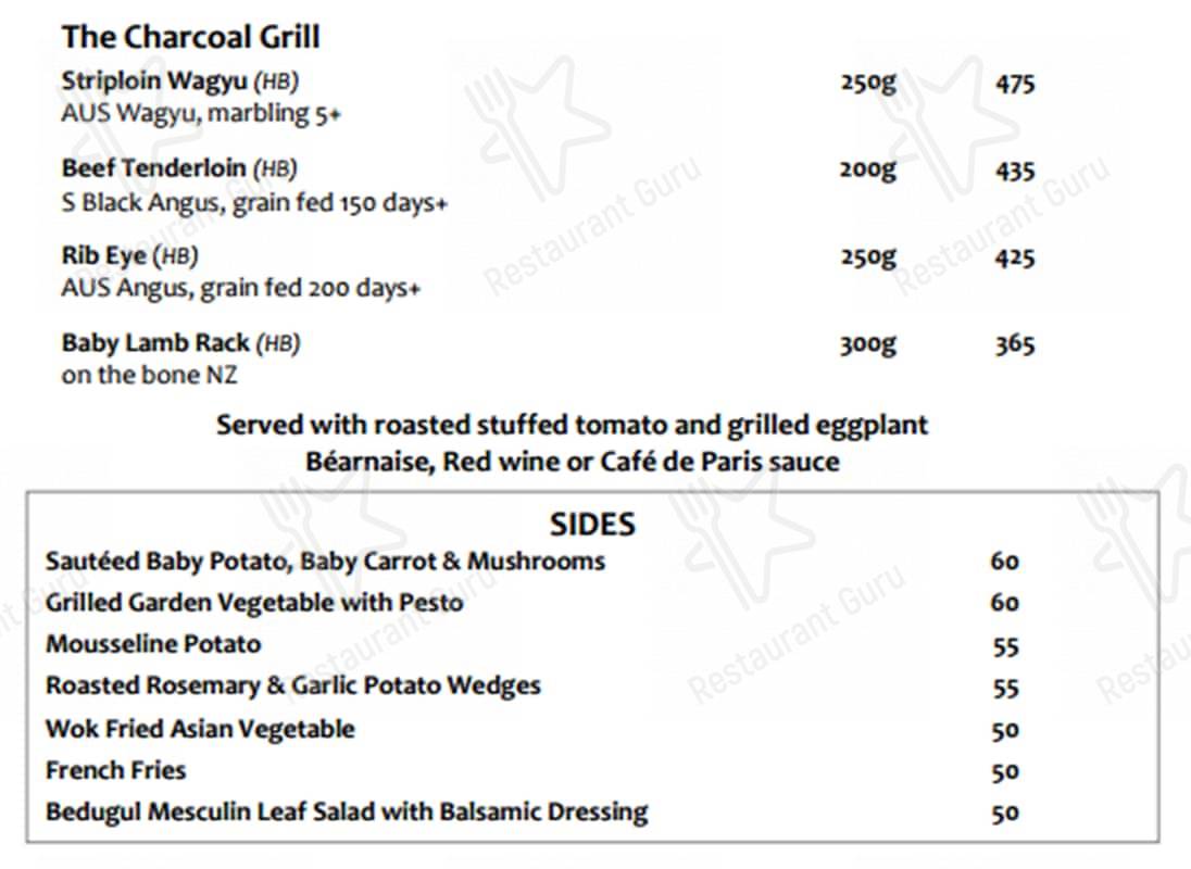Menu at Nelayan Restaurant & Puri Bar, Jimbaran