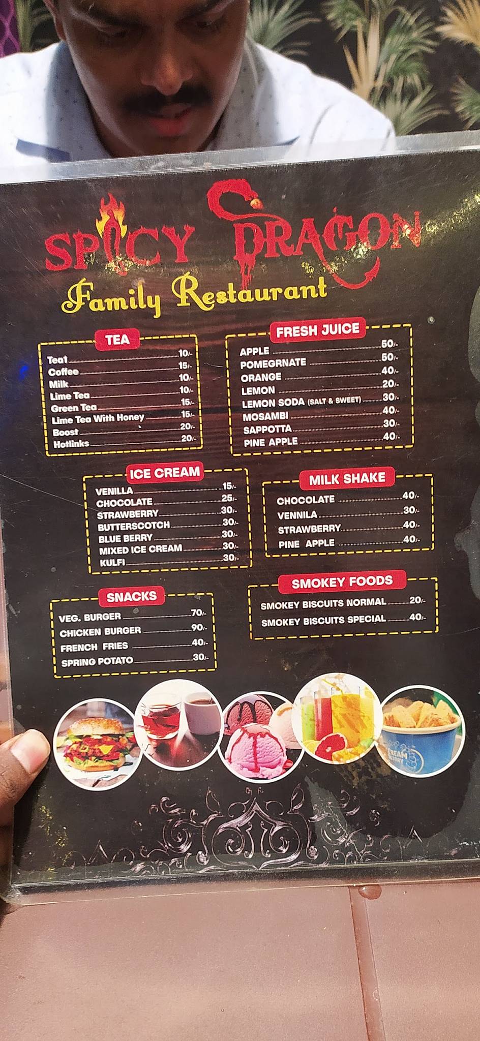 Menu at Spicy Dragon, Dharmapuri