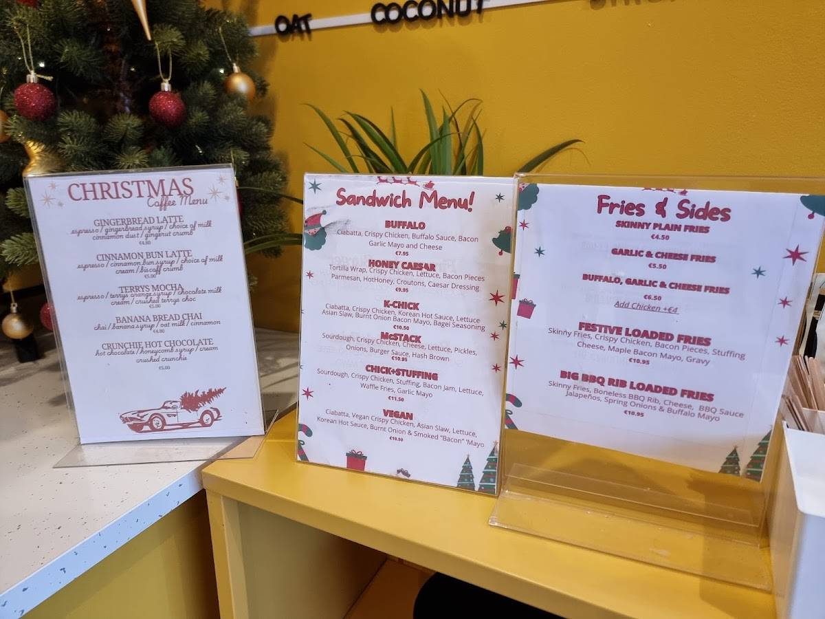 Menu at Stack'd Coffee, Dundalk