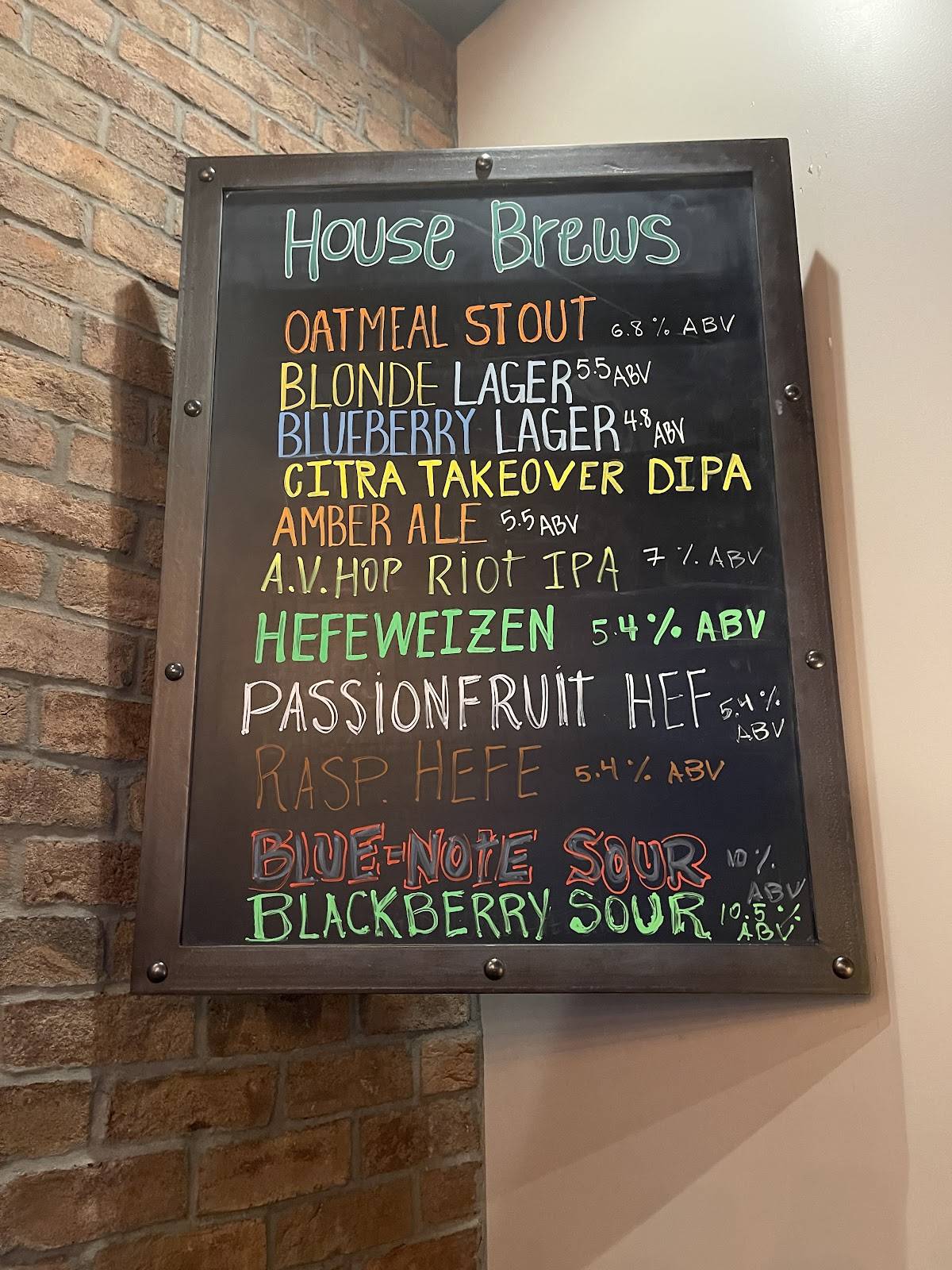 Menu at Stadium Brew Co. pub & bar, Aliso Viejo